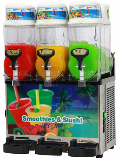 Slush-ice machine 3 tubs. Looks cool and keeps your slush cooler!